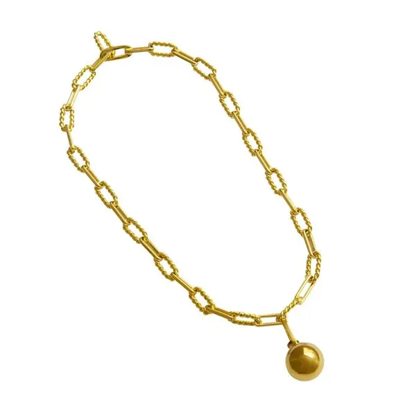 OUTOFOFFICE Ball Pendant Necklace - Gold