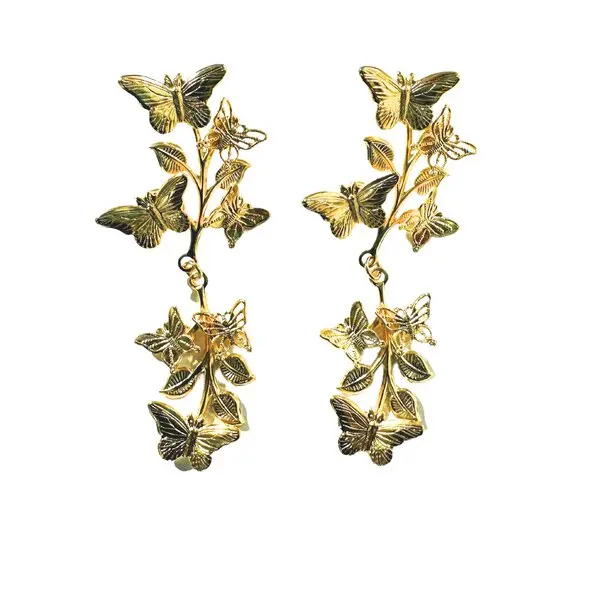 THE PINK REEF Butterfly Dreams Earring - Gold