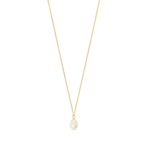 ESTERAH Pearl Drop Necklace - Gold