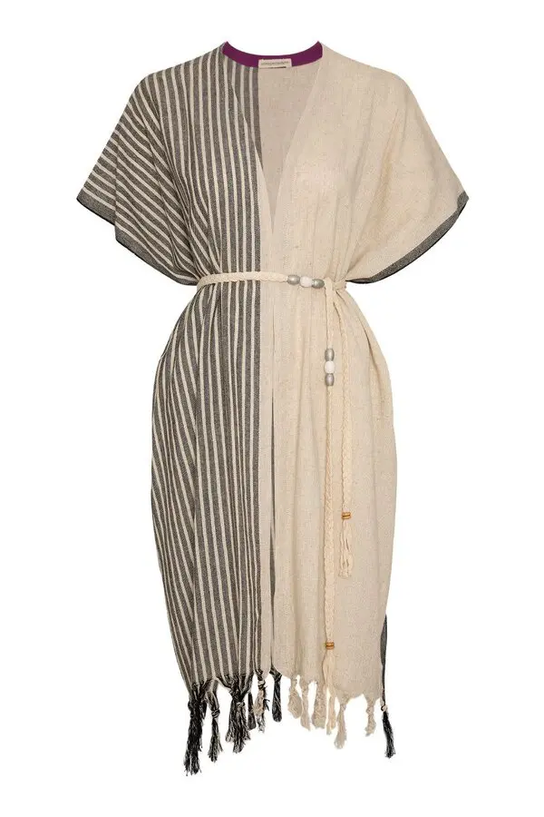 UNEXPECTEDONE Neutrals Natual Kaftan ’s Natural Fabric Kaftan - Beige