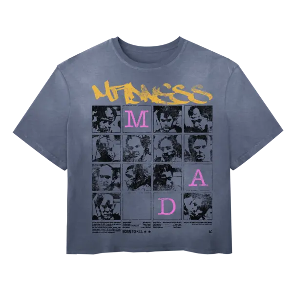WORKS OF MADNESS Split Persona Tee - Blue