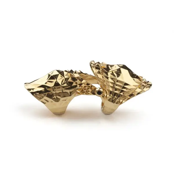 KASUN LONDON Armour Ring - Gold