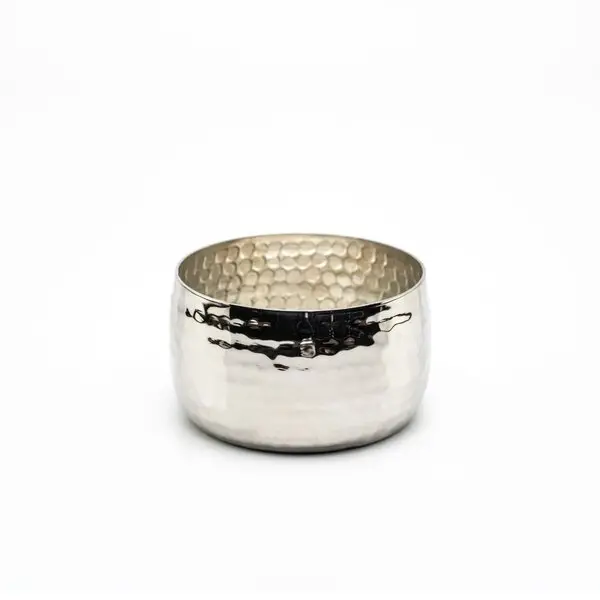 ANATOLIACRAFT Solid Copper Snack Bowl - Silver