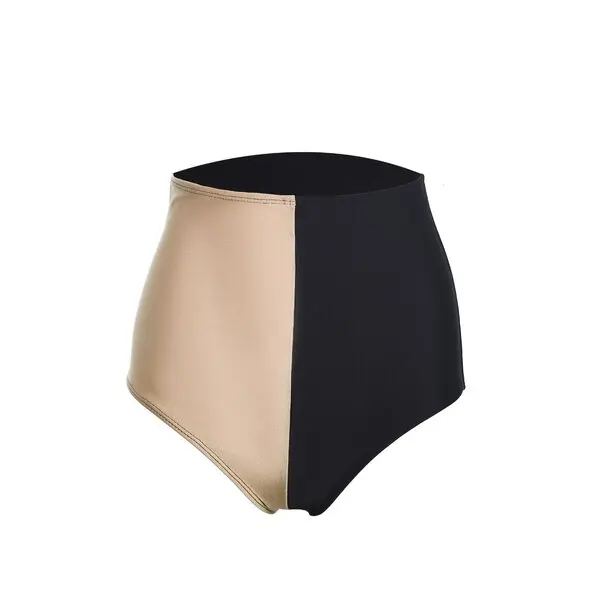 PAOLA AMADOR Neutrals High Waist Stylist Bikini Bottom - Black