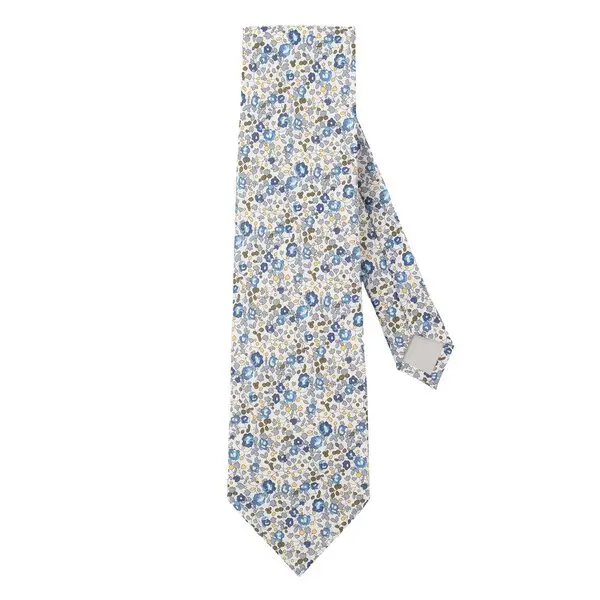 LE COLONEL Liberty Eloise Chardon Tie - Blue