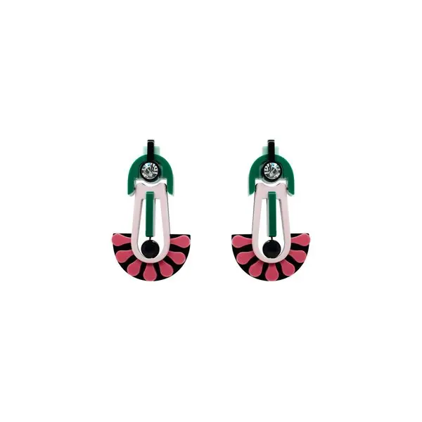GISSA BICALHO Handmade Acrylic Earring Dandelion - Pink