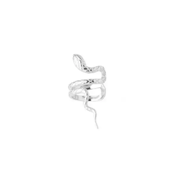 JAGGED HALO JEWELRY Serpent Ear Cuff - Silver