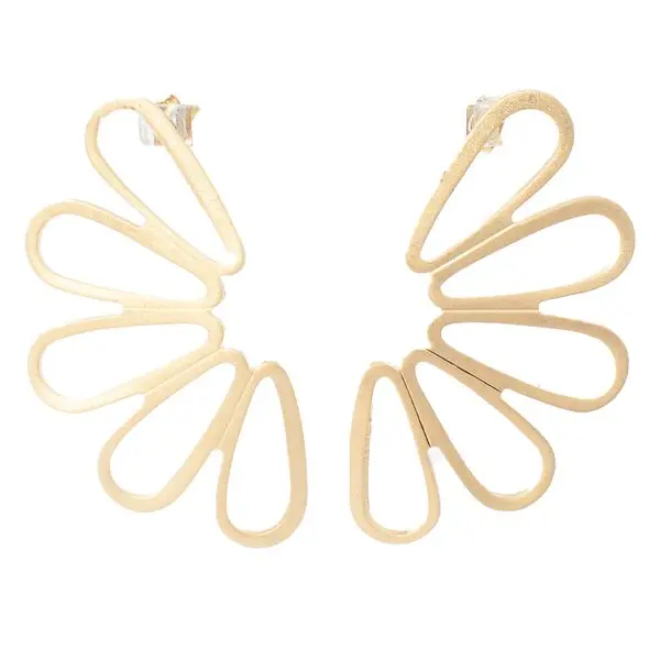 CASTLECLIFF Floralique Earring - Gold
