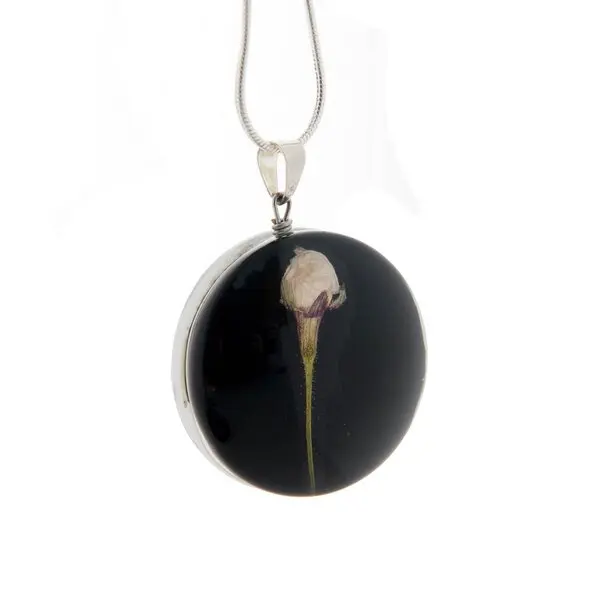 LAURA DAILI Neutrals Cherry Bud Pendant - Black
