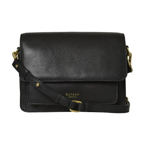 BELSAC Olga Leather Crossbody - Black