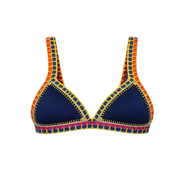 IVY SWIMWEAR Sophia In Fire Dancer Top - Blue
