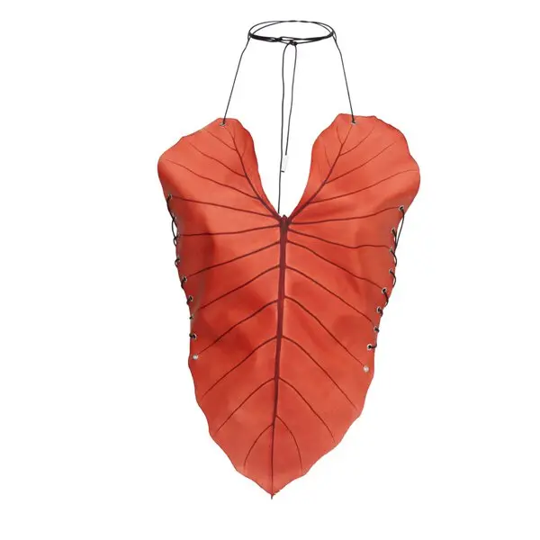 SARAH REGENSBURGER Leaf Top - Orange
