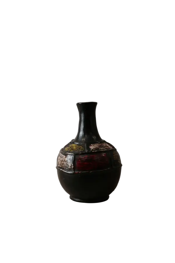 Botanical Boys Mangbetu Clay Vase, Tanzania Fourty One Three - Brown