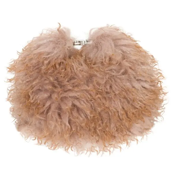 BLACK CAKE Neutrals Mocha Mist Faux Vegan Fur Baguette - Brown