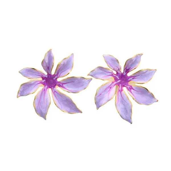 THE PINK REEF Tropic Earring In Mauve - Purple