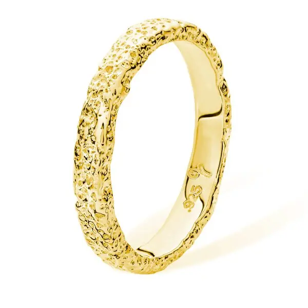 LUCY QUARTERMAINE Slim Hula Ring Vermeil - Gold