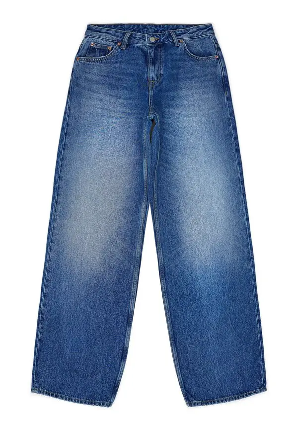 DR. DENIM Hill Low Relaxed Stream Mid Fade - Blue