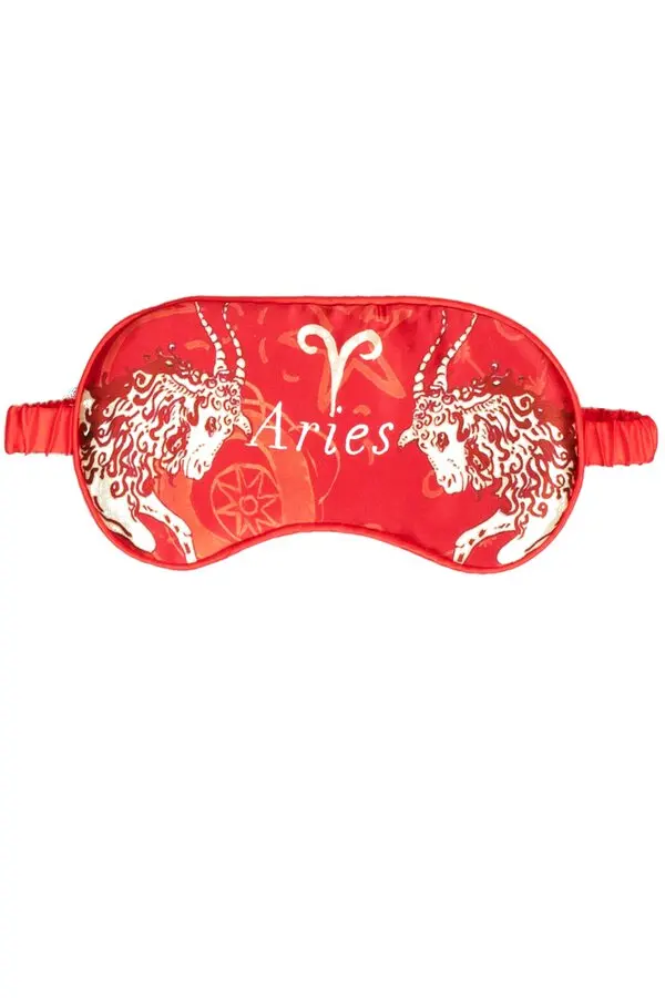 JESSICA RUSSELL FLINT Silk Eye Mask Aries - Red
