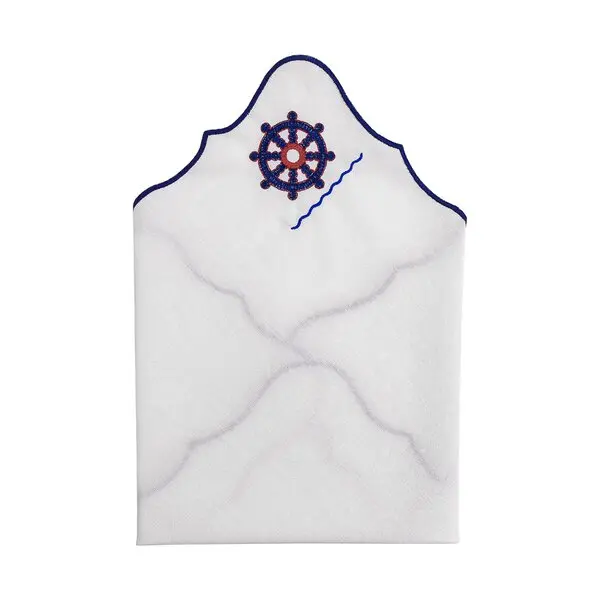 KM HOME COLLECTION Dusk – Cotton Napkins Set Of 2 - White