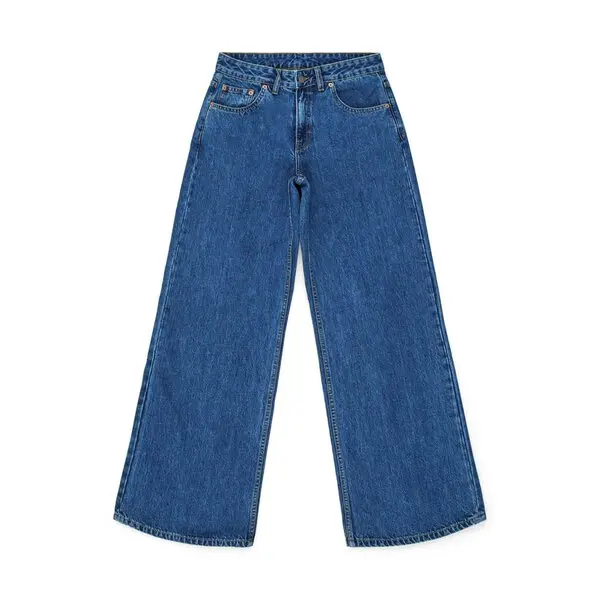 DR. DENIM Rhue Low Wide Haze Mid Retro - Blue