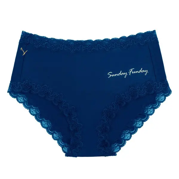 Uwila Warrior Soft Silk Days Of The Week Briefs Sunday Funday- Estate - Blue