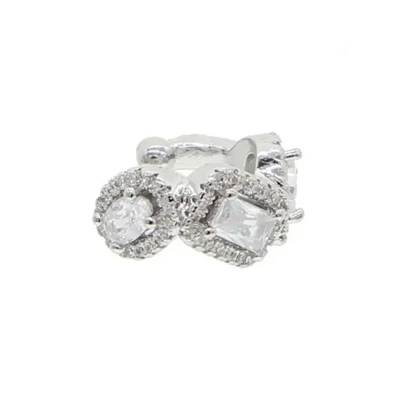 JAGGED HALO JEWELRY Princess Ear Cuff - Silver