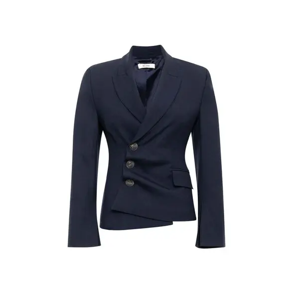 Sélone Maren Asymmetric Tailored Blazer - Blue