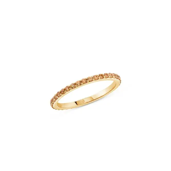 SALLY SKOUFIS Highbeam Ring With Made Cz Diamond Stimulant In Sterling Silver & 18k Vermeil - Gold
