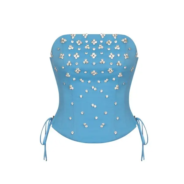 ELSAVA Crystal Corset - Blue