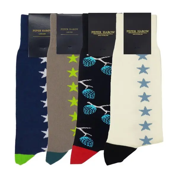 PEPER HAROW - MADE IN ENGLAND Socks Bundle – Starfall - Blue