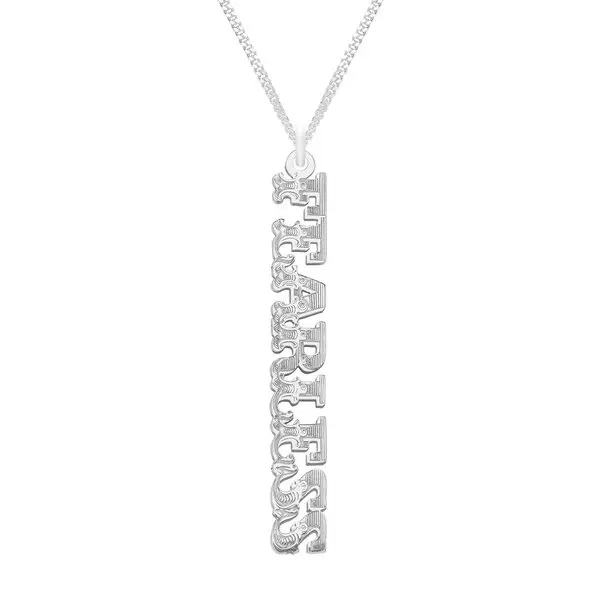 CARTERGORE Sterling “fearless” Word Necklace - Silver