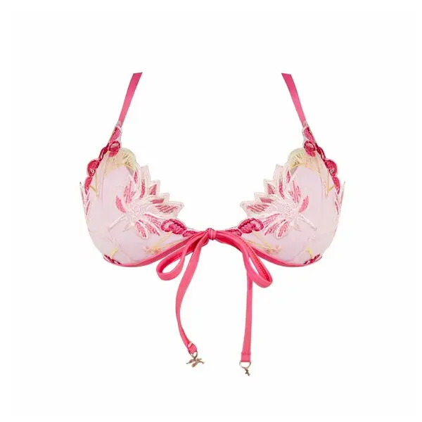 IVY SWIMWEAR Aster In Cherry Lace Bikini Top - Pink