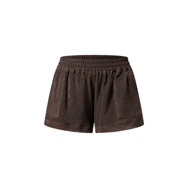 KNOWN SUPPLY Terry Pull On Shorts Shyla Charcoal - Grey