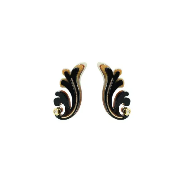 GISSA BICALHO Earring Rosebush - Black
