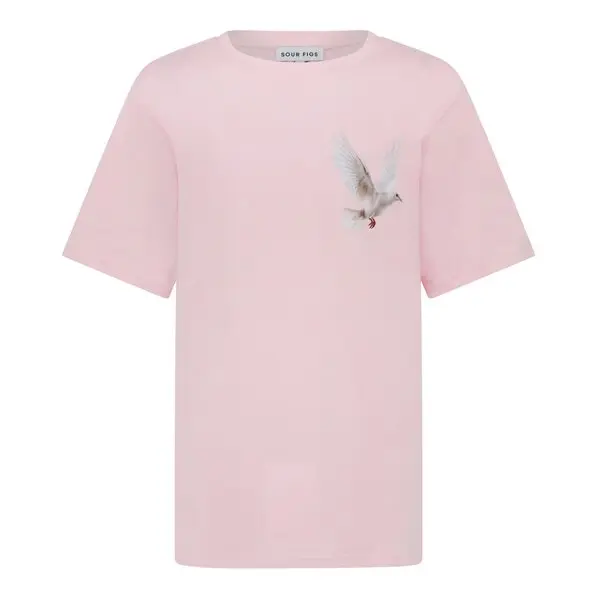 SOUR FIGS Flying Dove T-shirt - Pink