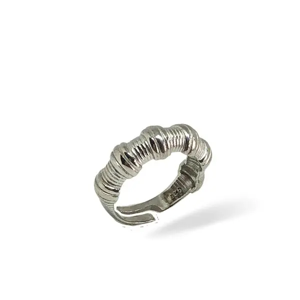 LINYA JEWELLERY Bomy Wire Ring - Silver