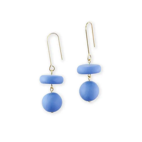 BY CHAVELLI Bead Dangle Earrings In Cornflower - Blue