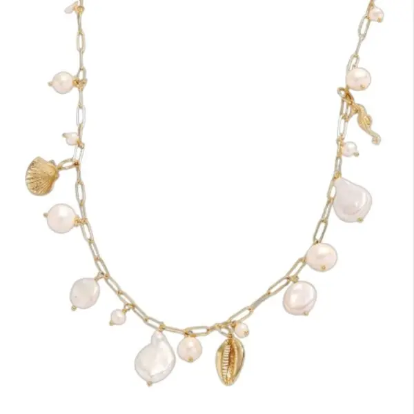 OCEANUS SWIMWEAR Prism Necklace - White