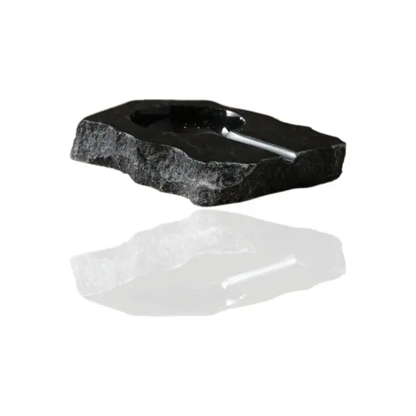 MARLETH Hand-carved Marble Cigar Ashtray - Black