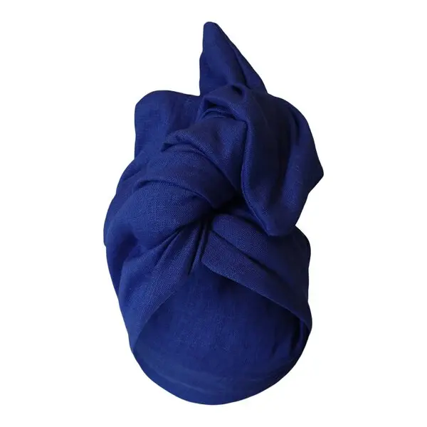 ROMER MILLINERY Twisturban Turban - Blue