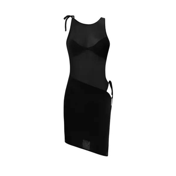 OW Fiona Cut Out Mesh Mini Dress - Black
