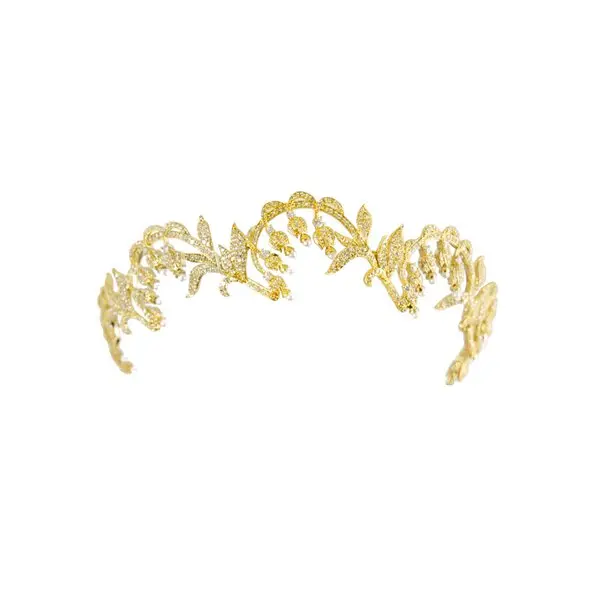 STEPHANIE BROWNE AUSTRALIA Lily Of The Valley Diademe - Gold
