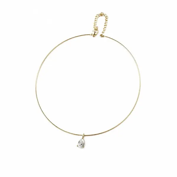 BY VIRGO Celeste Drop Necklace - Yellow