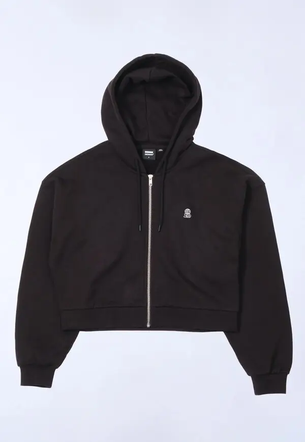 DR. DENIM Ethel Zip Hoodie Dd Global - Black