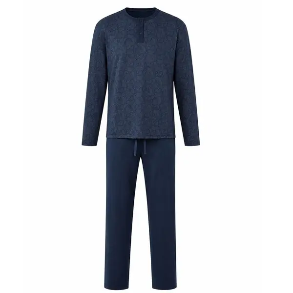 ZD ZERO DEFECTS Long Modal Pyjamas Luxury Navy - Blue