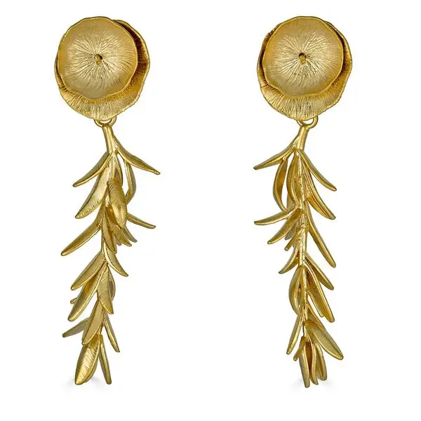 LONI PAUL JEWELRY Branch Dangle Earrings - Gold