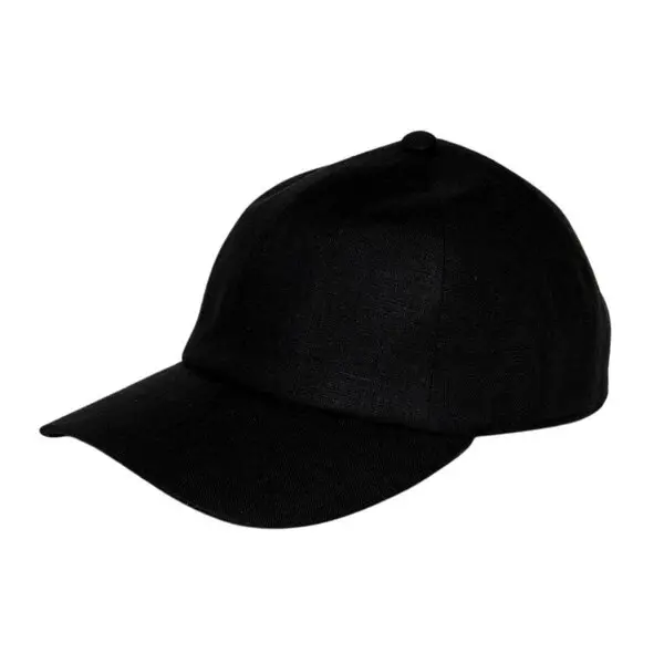 CACHEMIO Deep Minimalist Linen Baseball Cap - Black