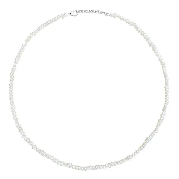 KIRI & BELLE Lia Mini Freshwater Pearl Sterling Necklace - Silver