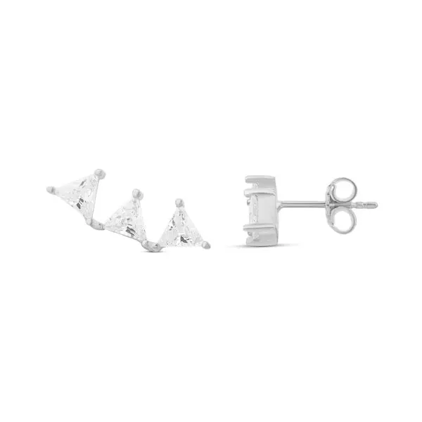 SHYMI Three Stone Triangle Crawler - Silver