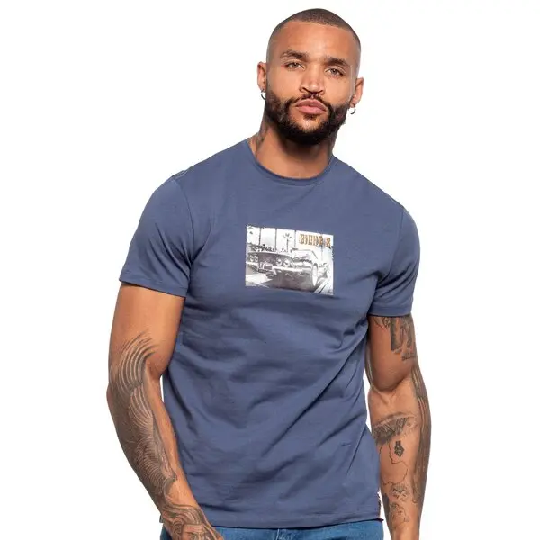 EIGHT X American Muscle Graphic T-shirt - Blue